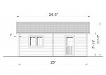 Timber Garage Double 23x23 1.7'' 388ft² DOUBLE US FOR SALE