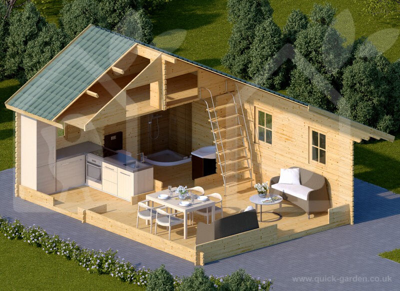 Loft cabin mezzanine SCOOT 15' x 20' US discount